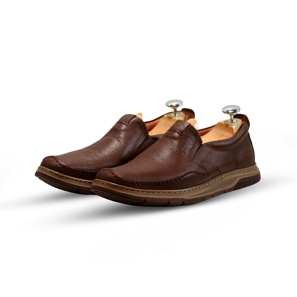 Men’s Leather Medicated Shoes – Pure Leather, Medicated Insole & Rubbe ...